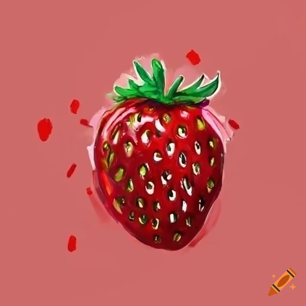 Happy and special strawberry art on Craiyon