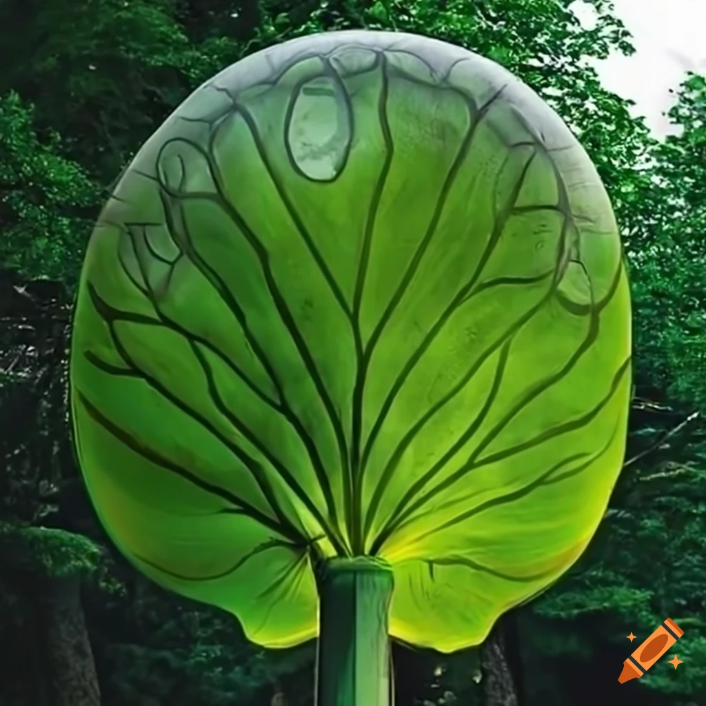 Image of giant alien flying plants with bubble-shaped leaves on Craiyon