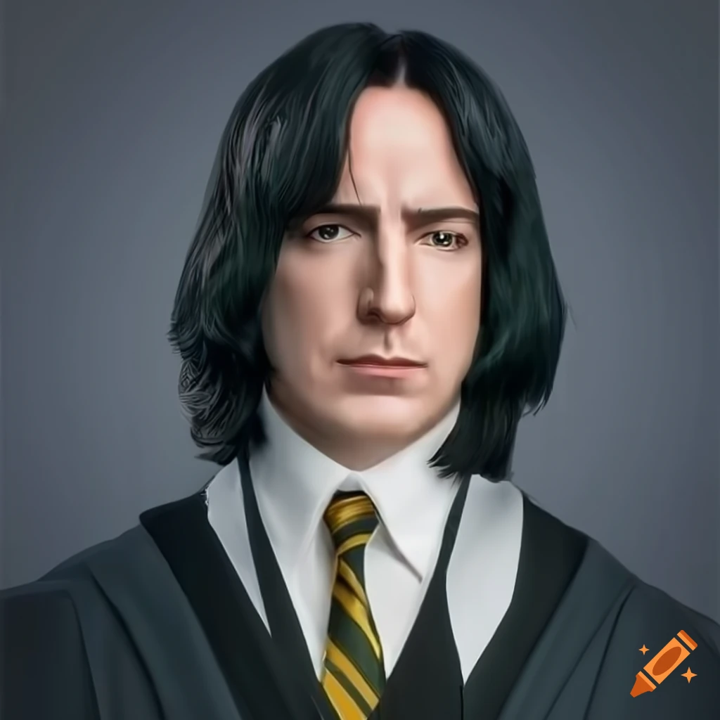 Realistic photo of young severus snape on Craiyon