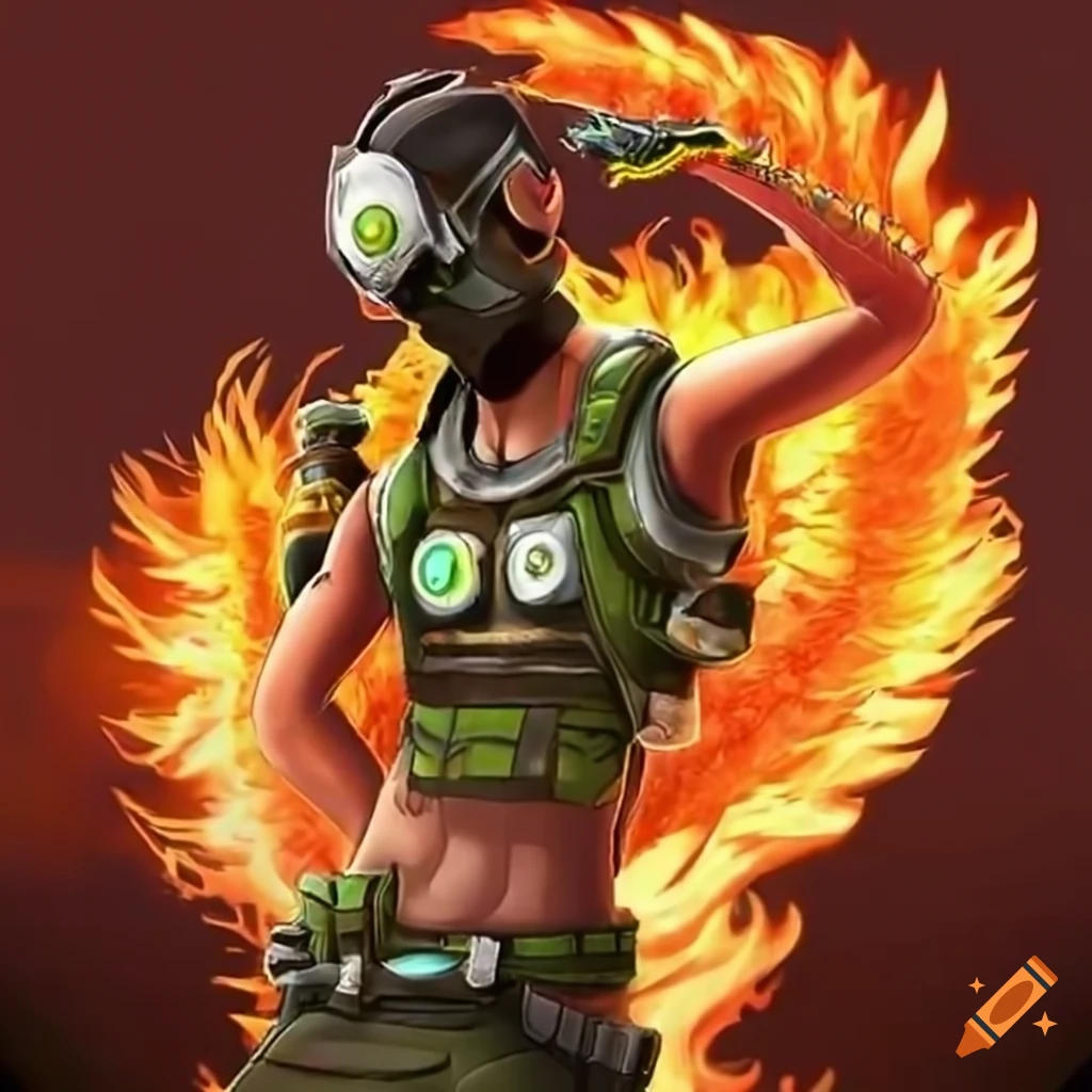 Digital artwork of a fiery octane with angel wings on Craiyon