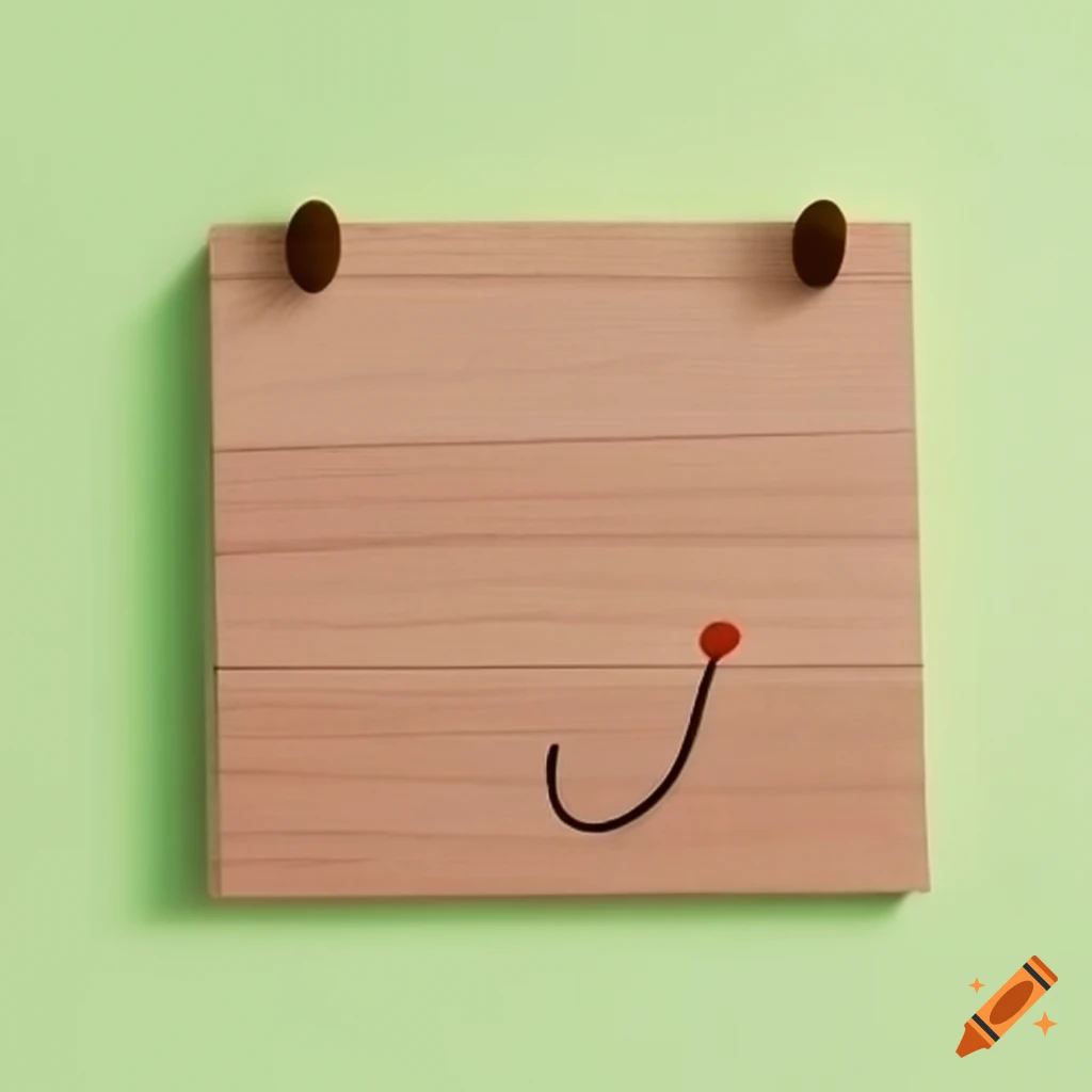 Cute wooden notes on a table