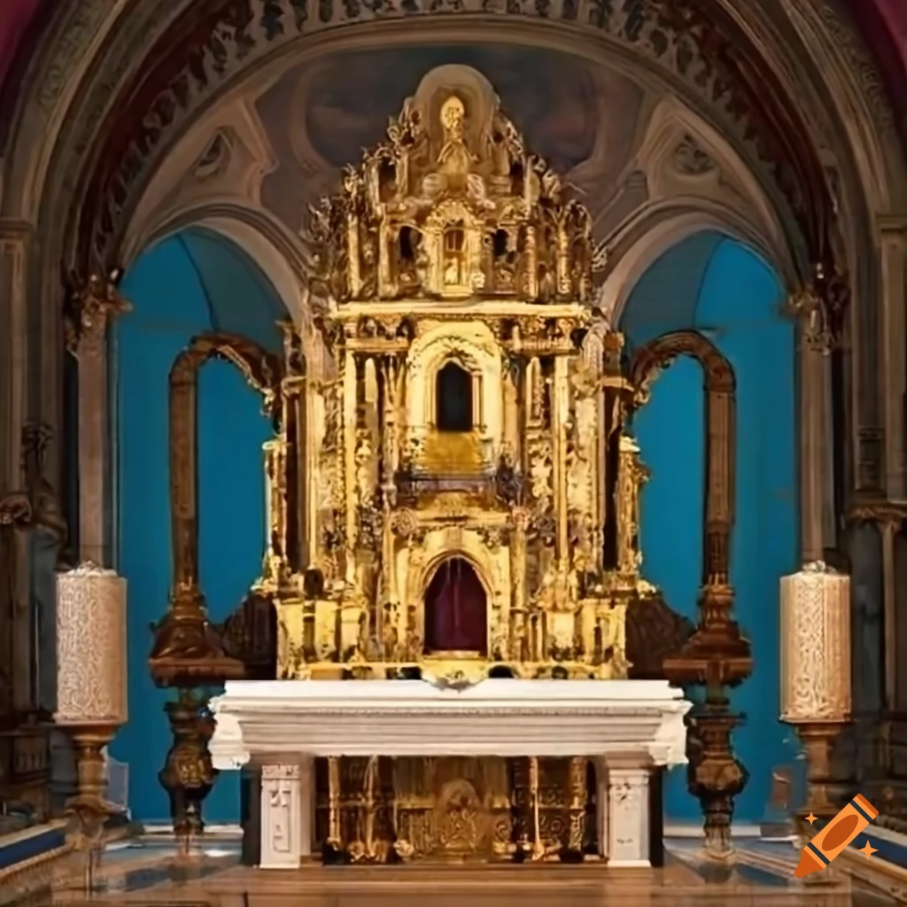 Religious imagery with a poem in Spanish on Craiyon