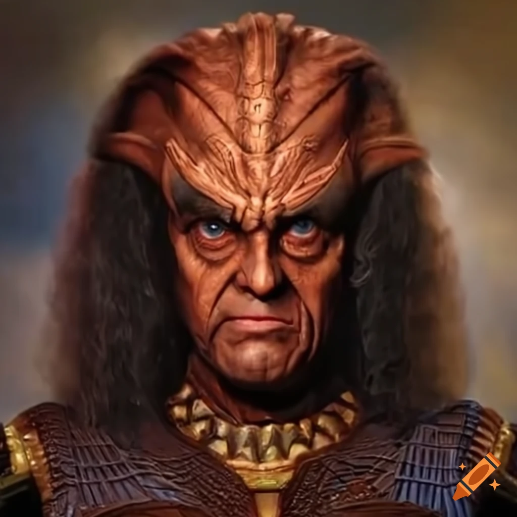 Satirical depiction of mark rutte as a klingon on Craiyon