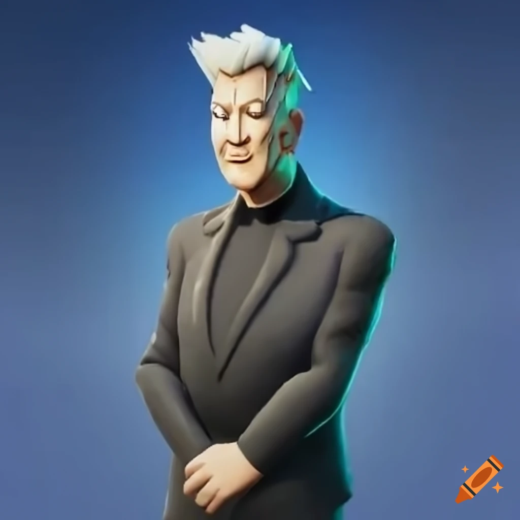 David lynch themed fortnite skin on Craiyon