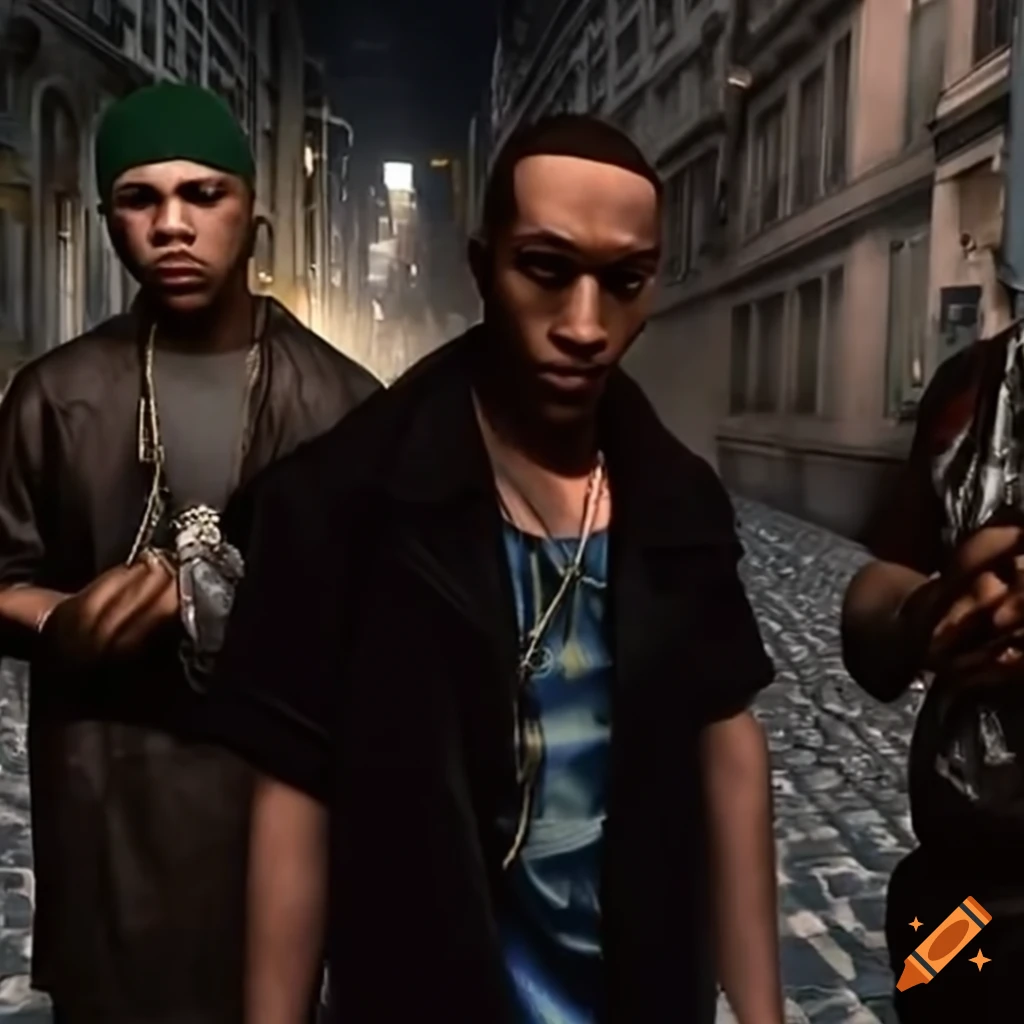 Street culture rap performance on Craiyon