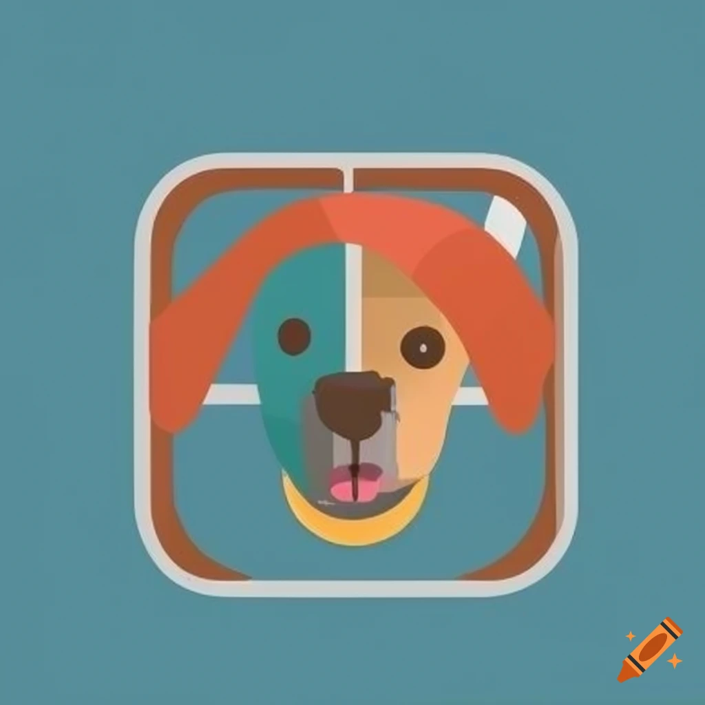 Logo of a pet-themed mobile app on Craiyon