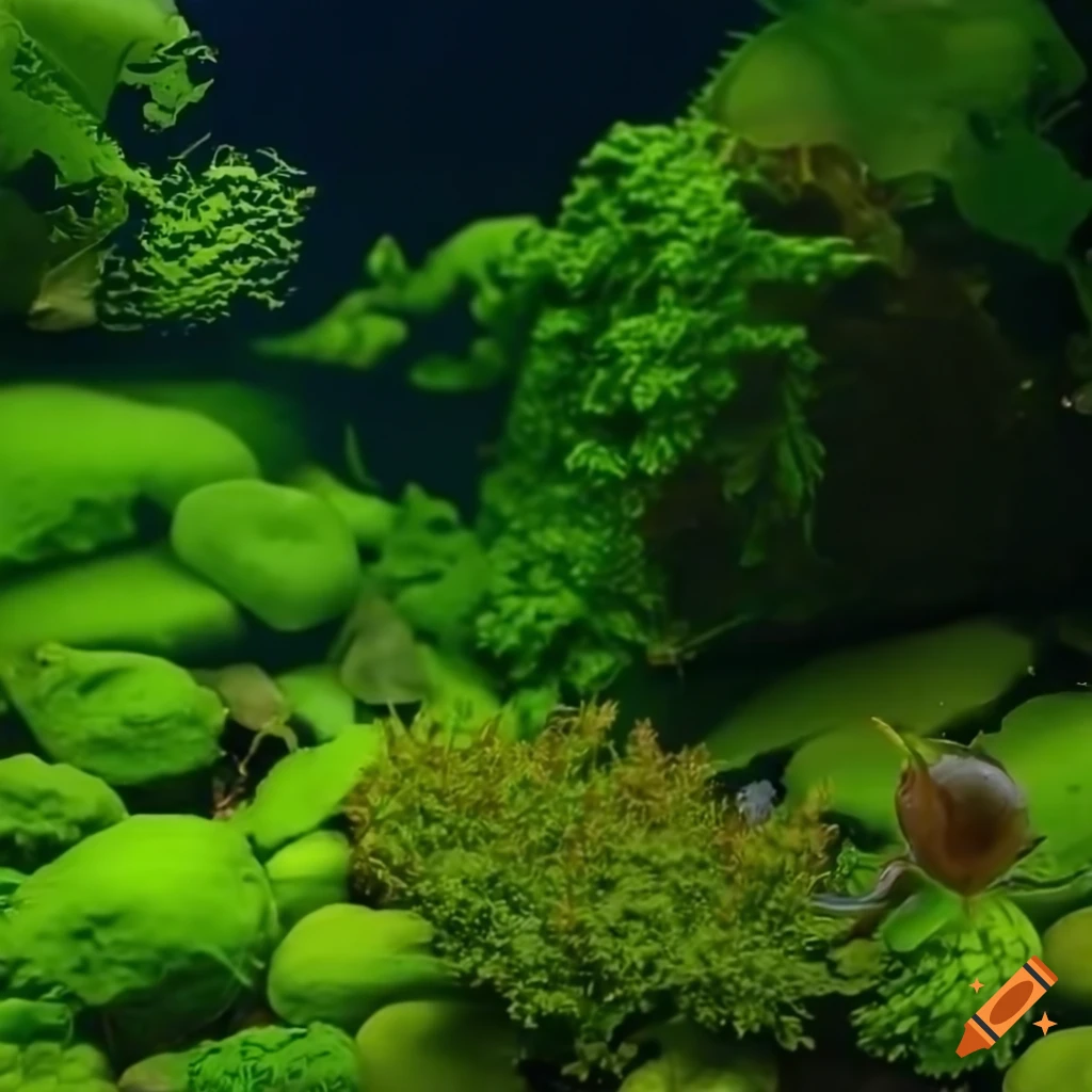 High-detail underwater plants on Craiyon