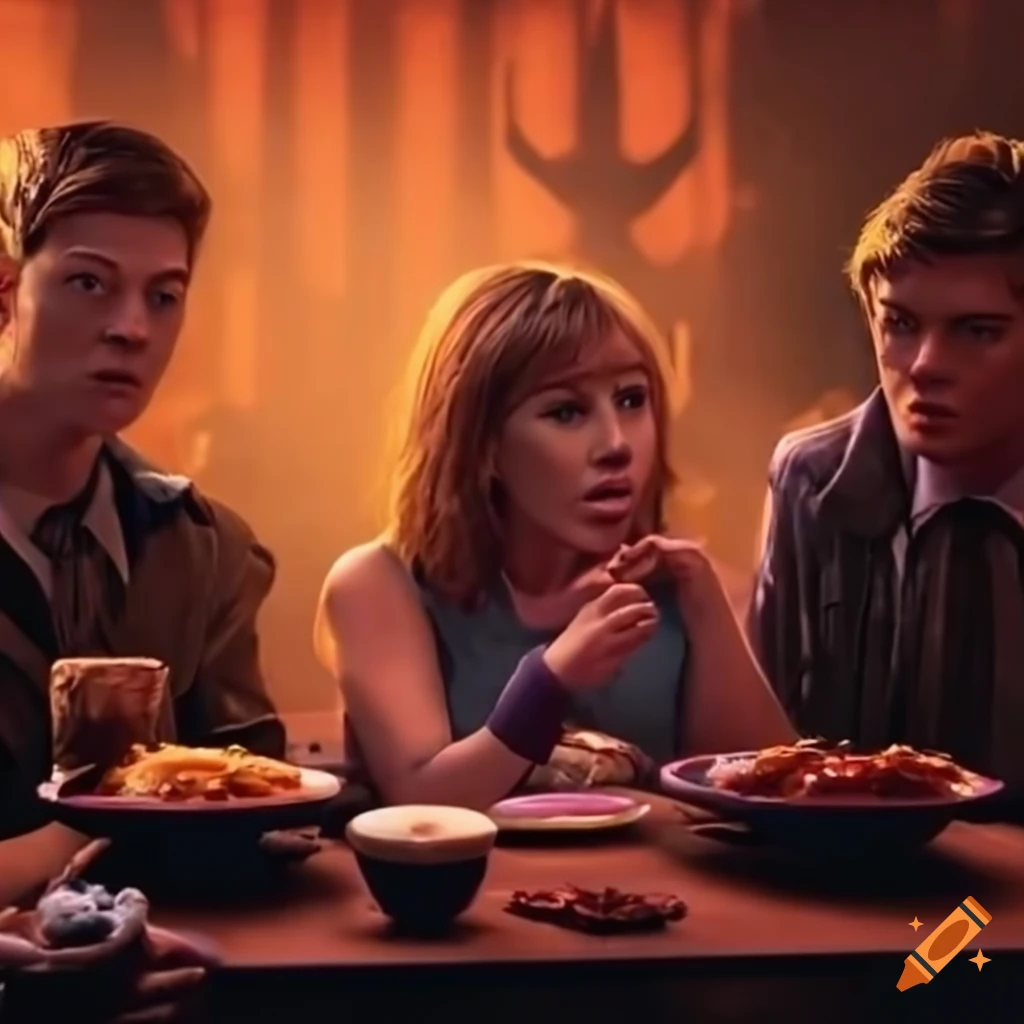 Poster of a trippy musical set in a breakfast restaurant on Craiyon