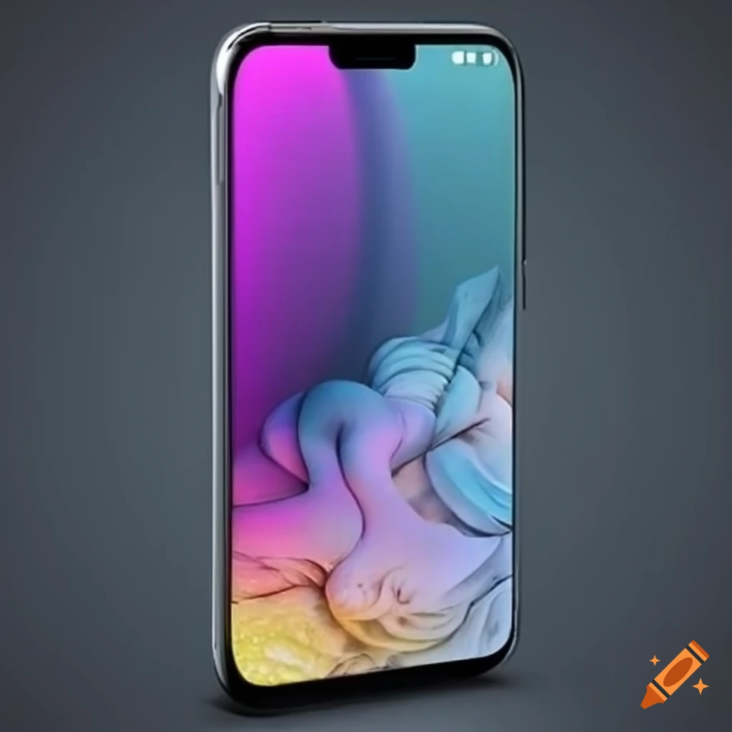 2d graphic of a cellphone on Craiyon