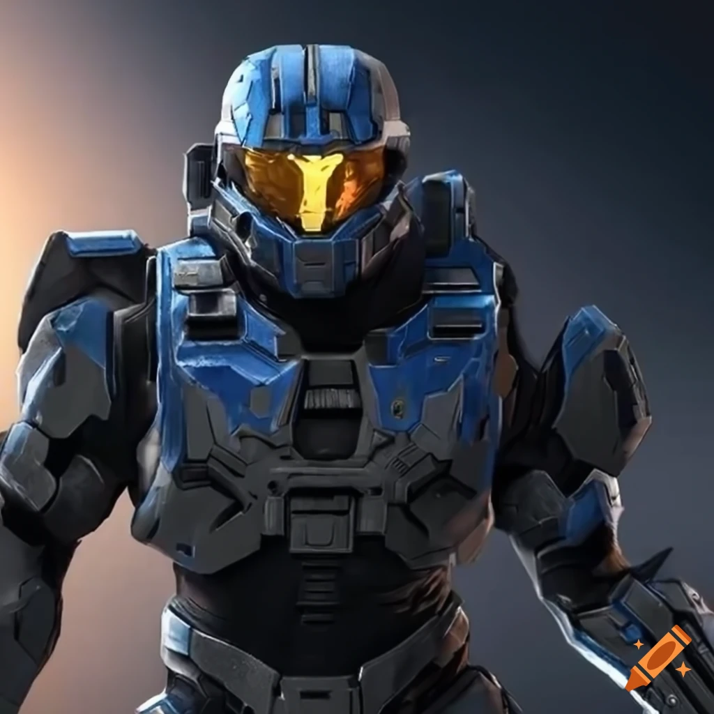 Halo infinite spartan mark vii under the stars