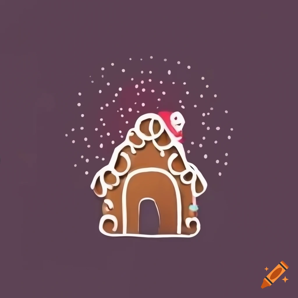 Gingerbread house logo