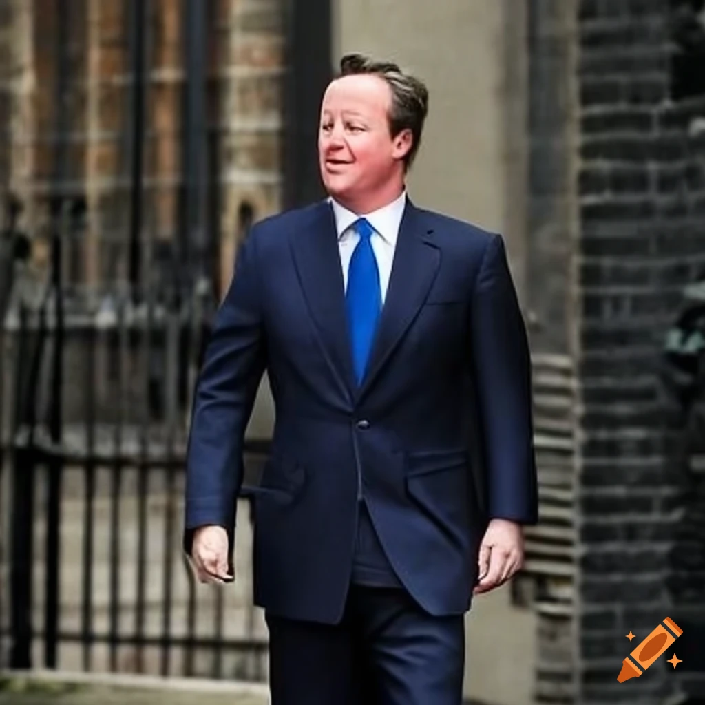 Satirical image of david cameron in robes on Craiyon