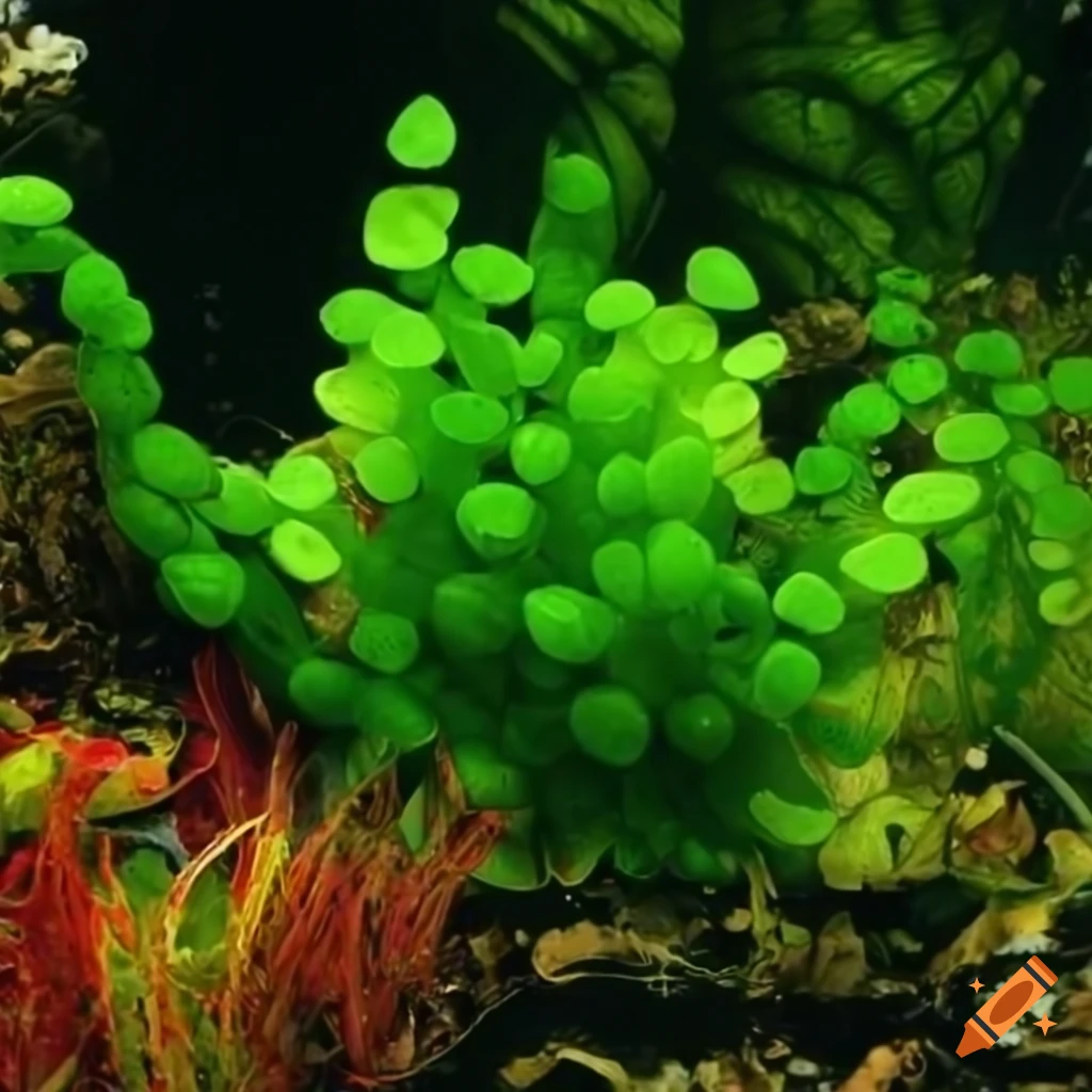 High-detail underwater plants on Craiyon