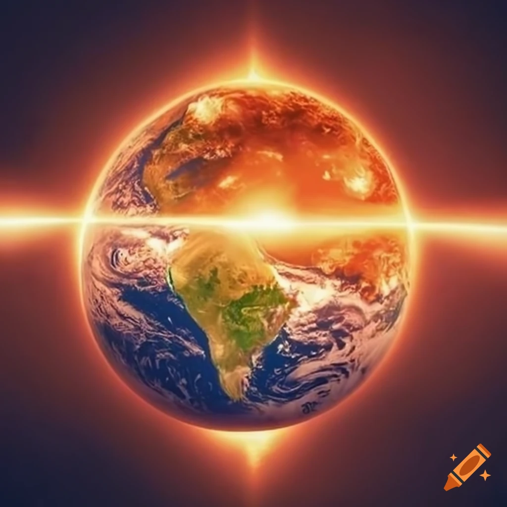 Digital art depicting the aftermath of the sun's explosion