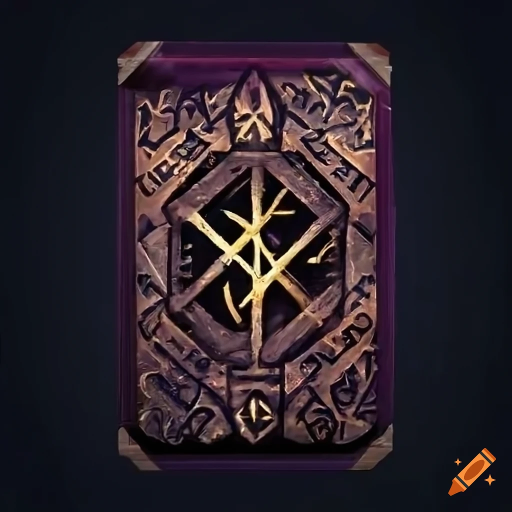 Black book with arcane runes