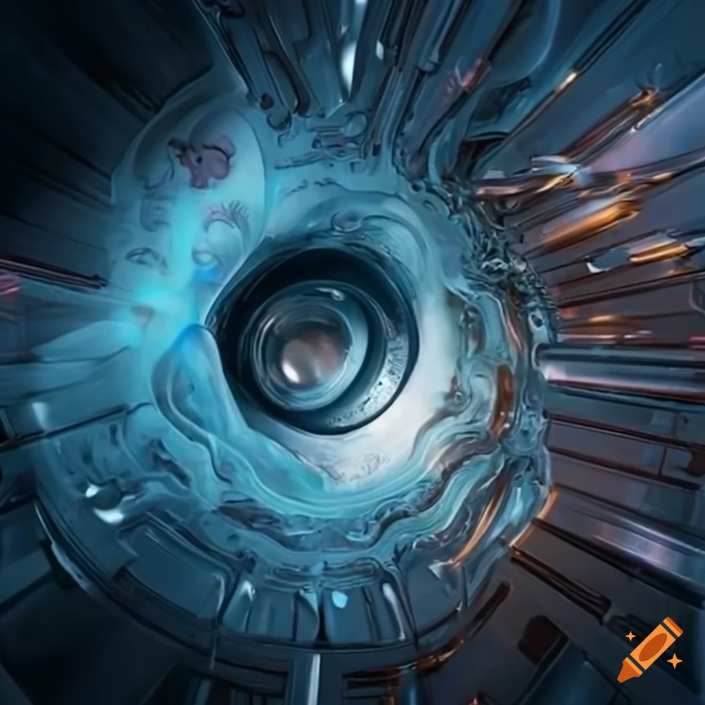 Realistic art object inspired by quantum computers on Craiyon