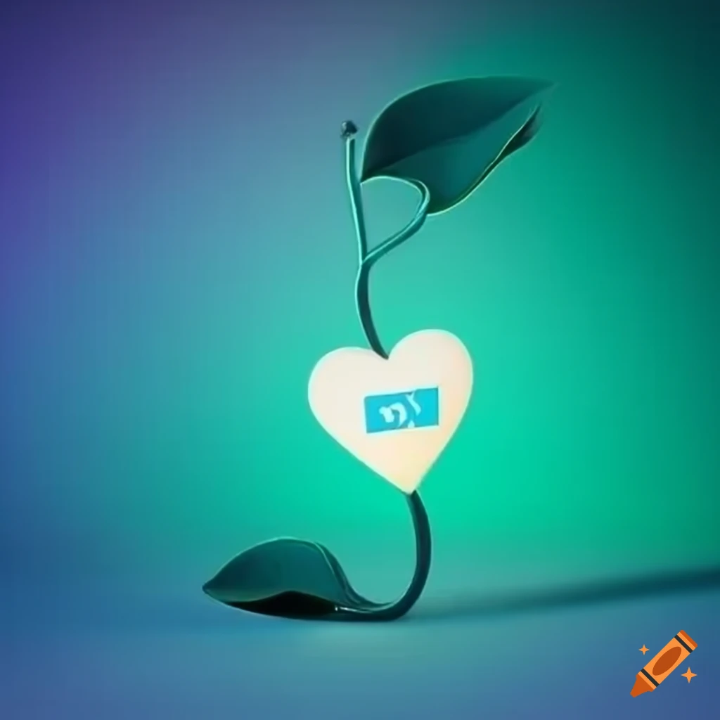 Logo for Pepco Group with a heart and leaf on Craiyon