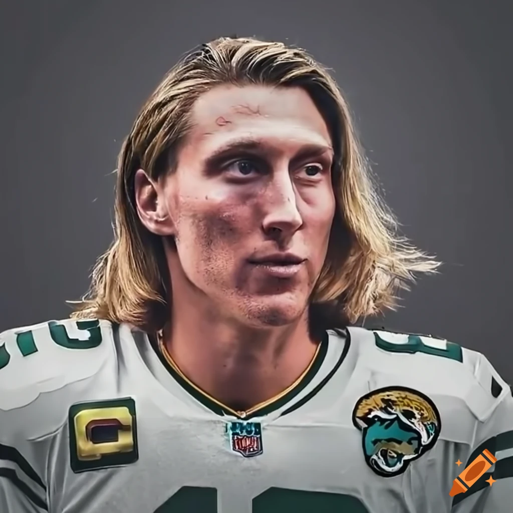 Trevor Lawrence and Aaron Rodgers in a barbershop on Craiyon