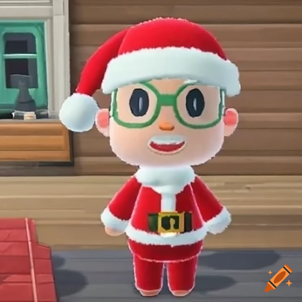 Santa claus in animal crossing