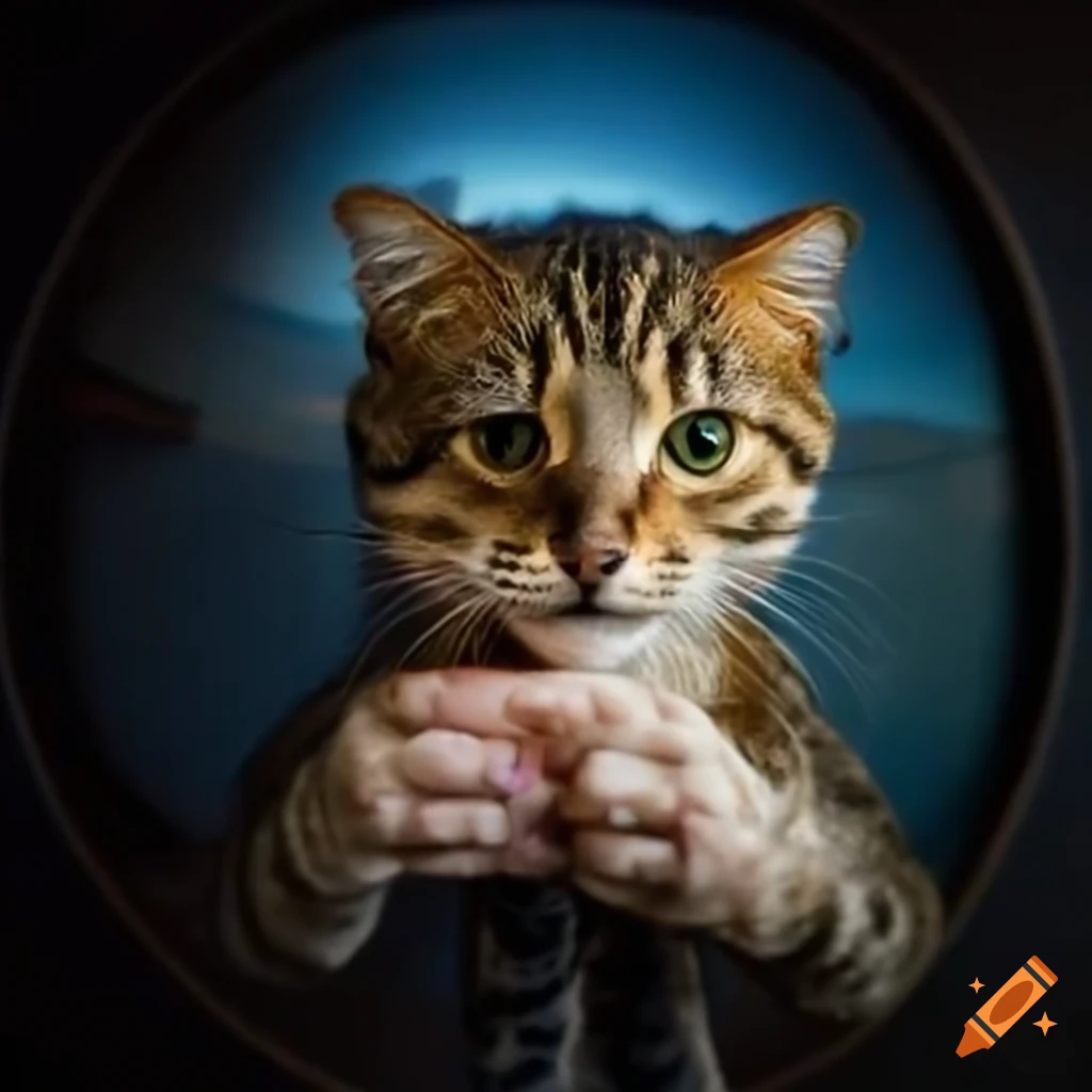 Josh hutcherson holding a cat on Craiyon