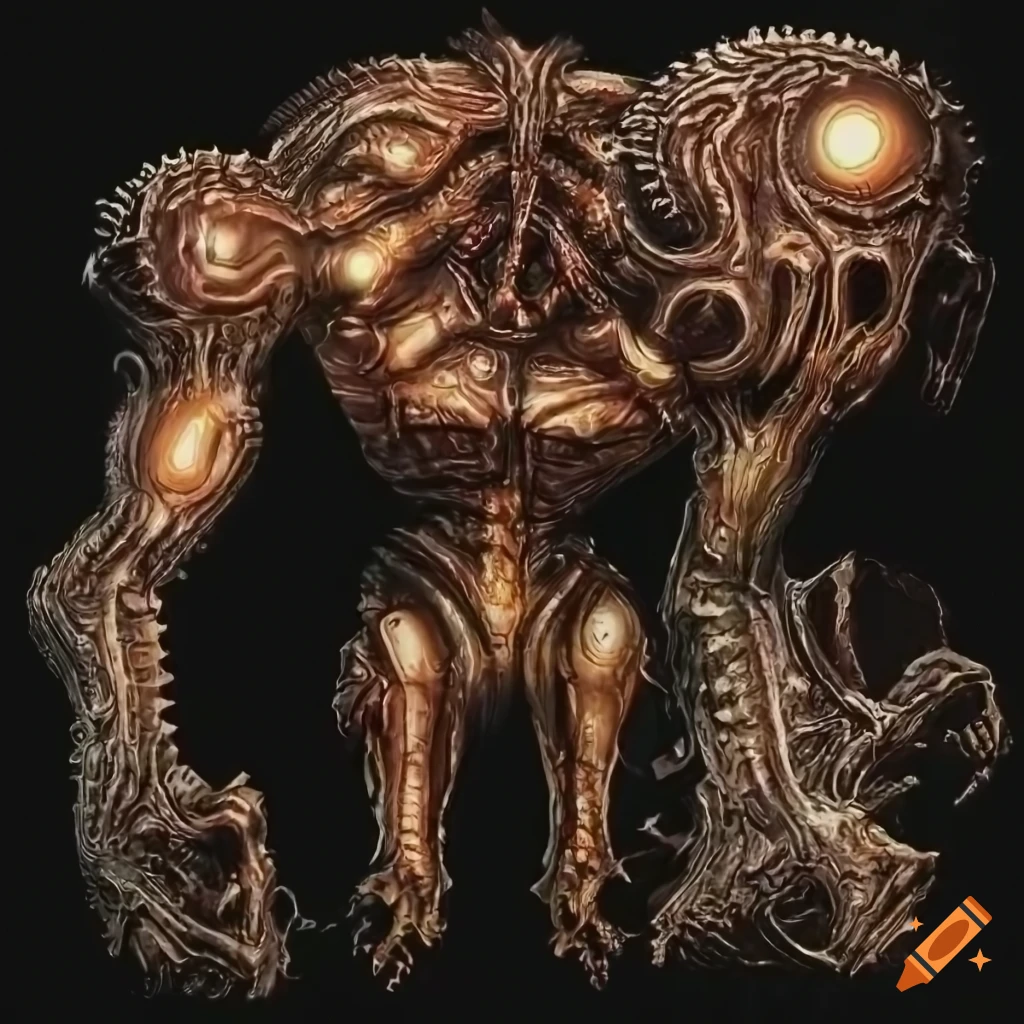 Alien creature in a 2d metroid game on Craiyon