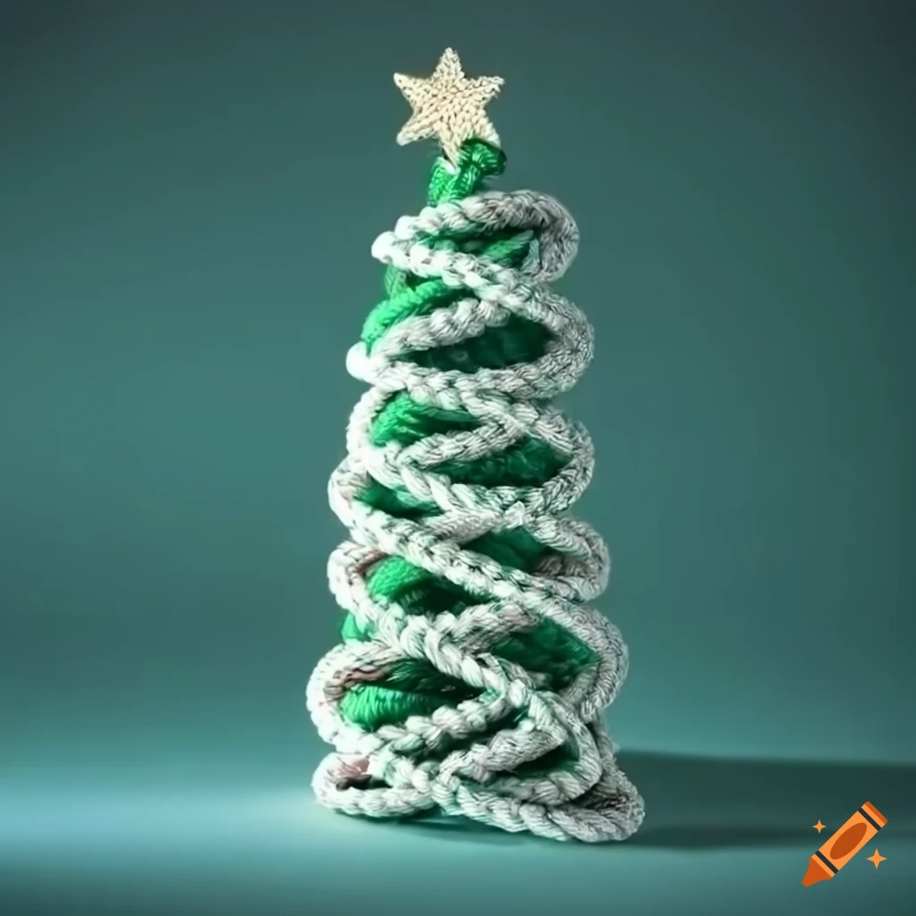 Christmas tree made of paracord
