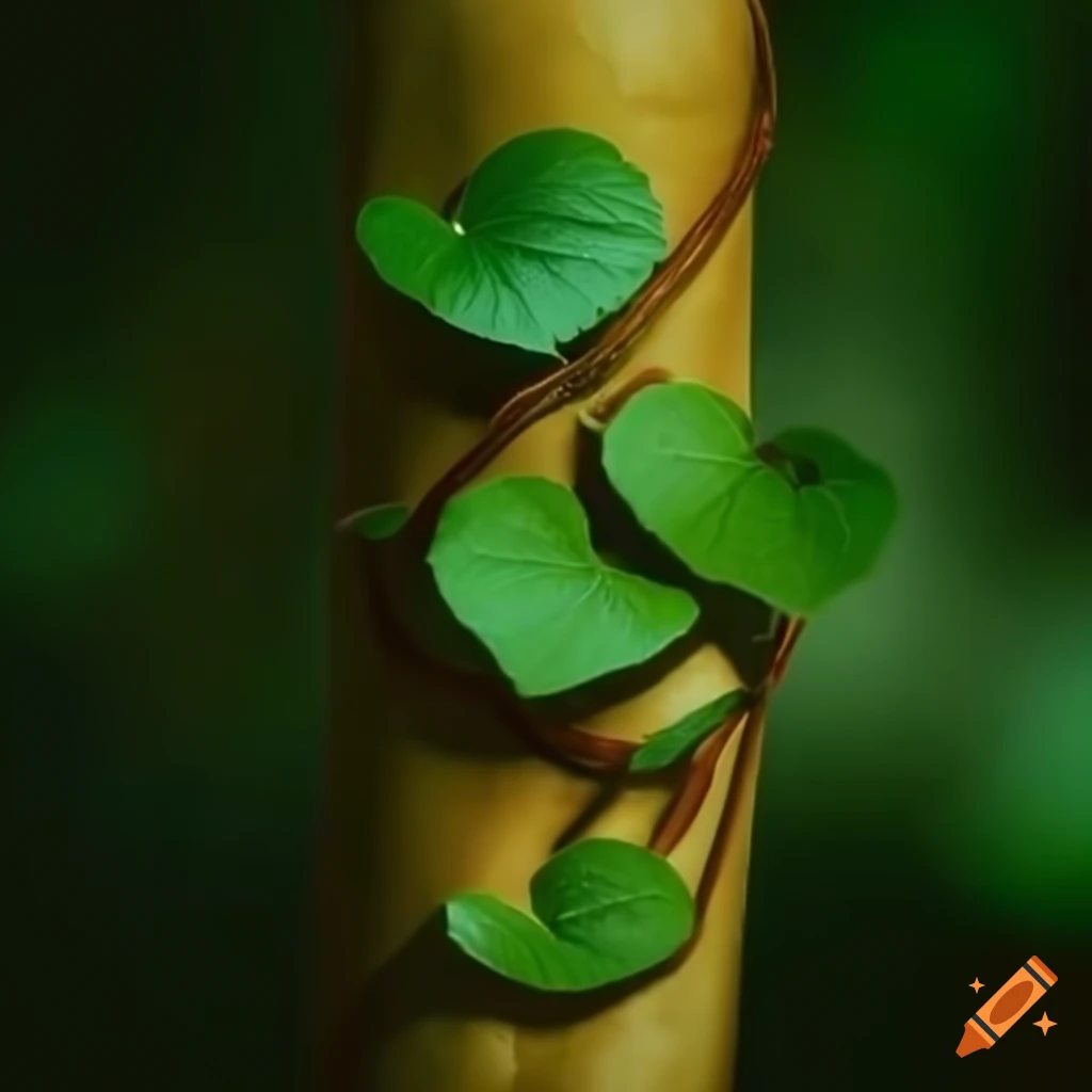 Artistic depiction of vines growing from a person's veins on Craiyon