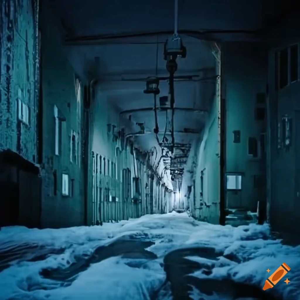 Helsinki prison in winter on Craiyon