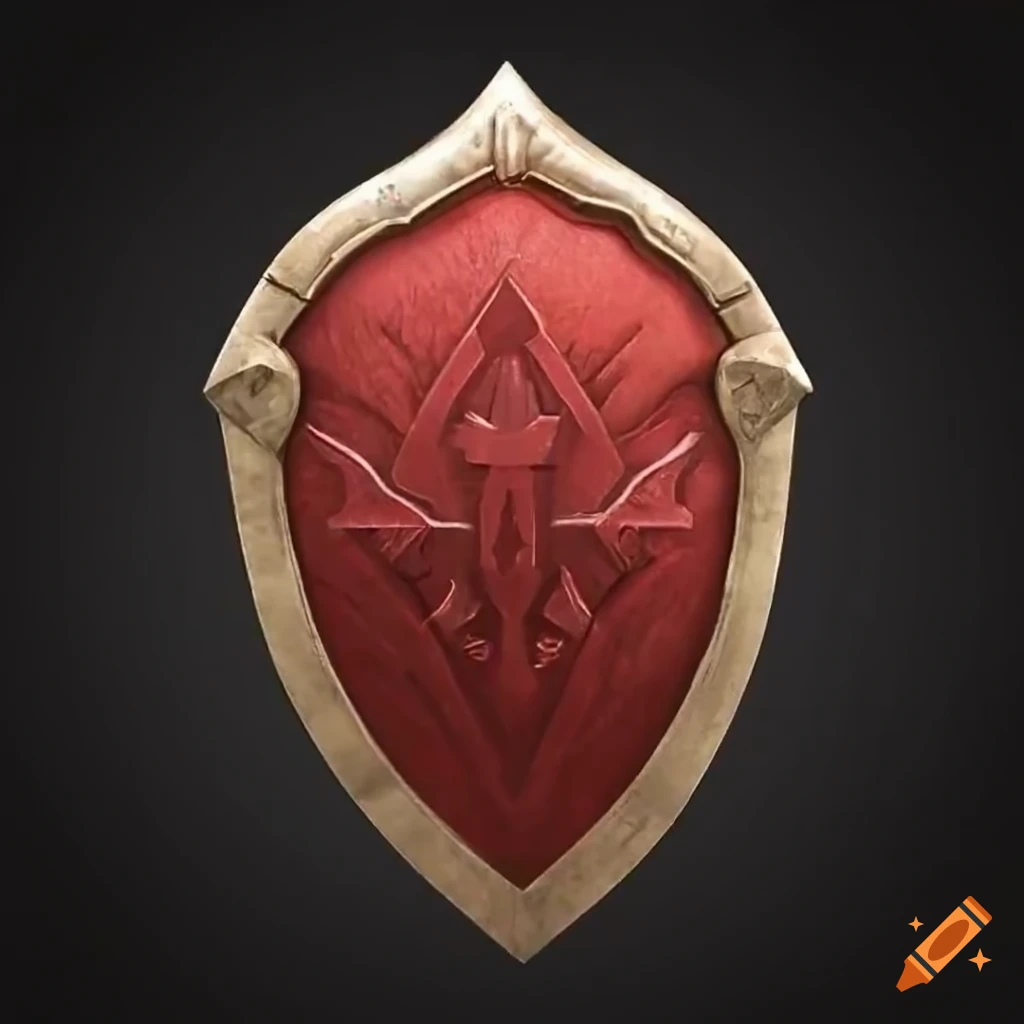 Red dragon shield artifact on Craiyon