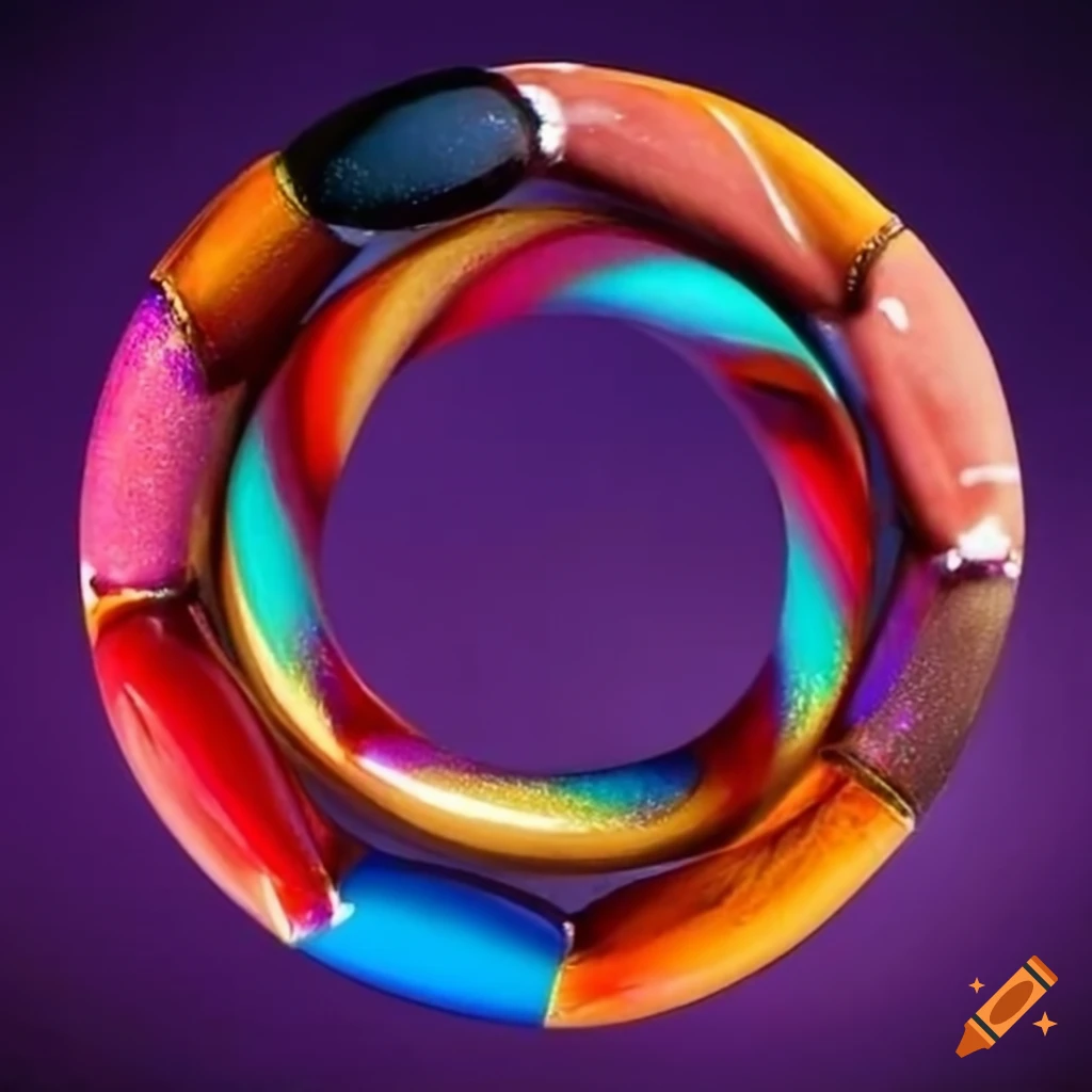 Circle design of beautiful nails on Craiyon