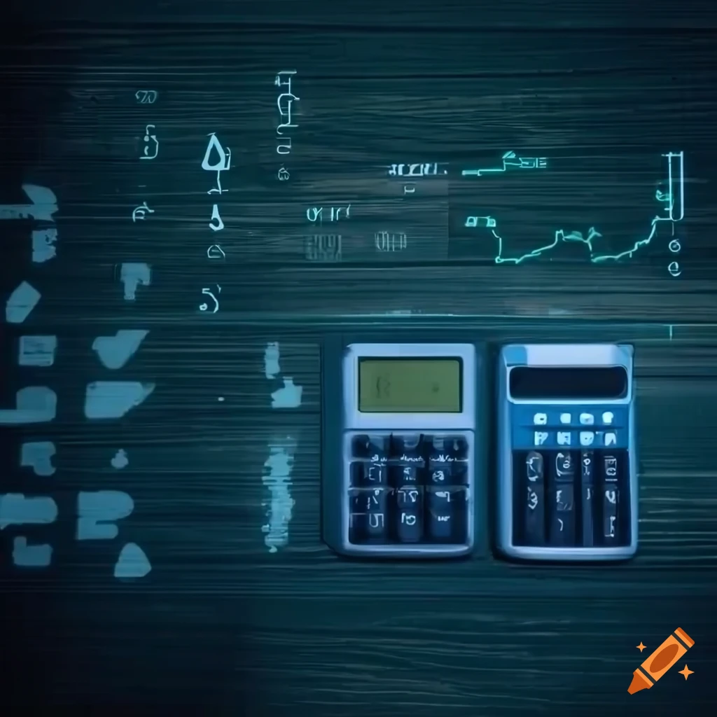 Calculator background on Craiyon