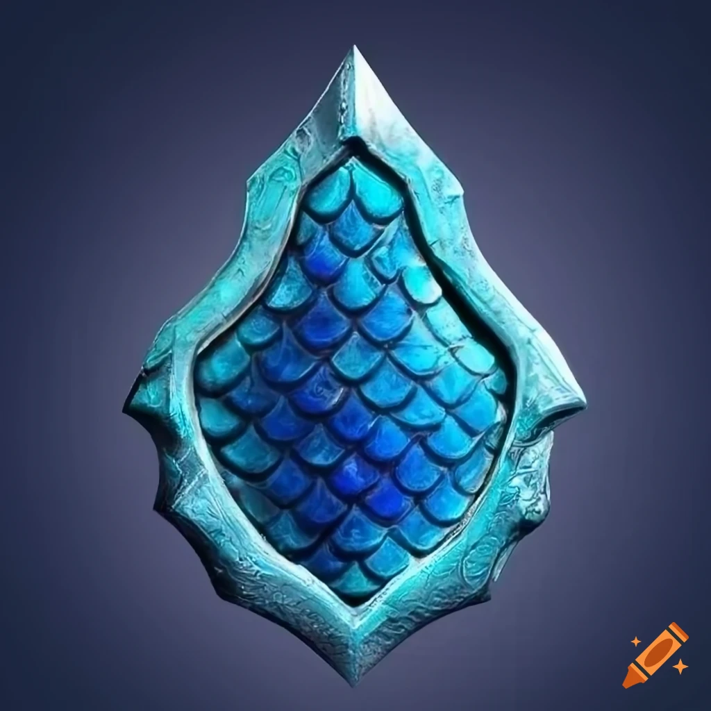 Artifact with blue dragon scales