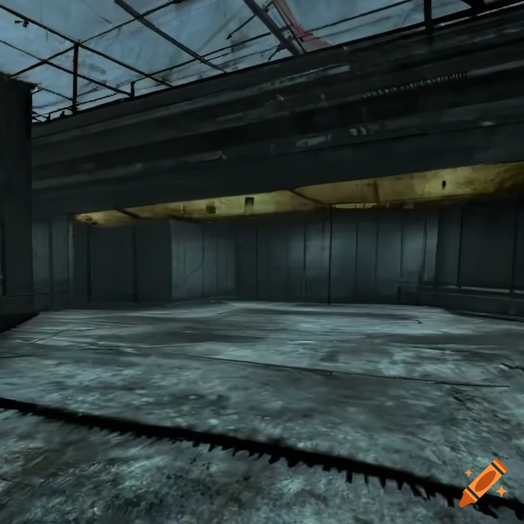 Dark polluted sky in half-life 2 beta city 17 factory