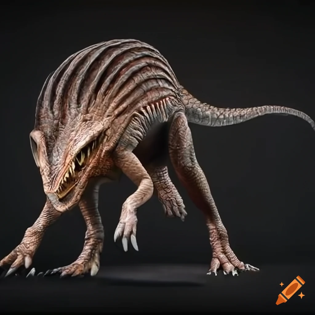 Ancient fossil of a prehistoric creature on Craiyon