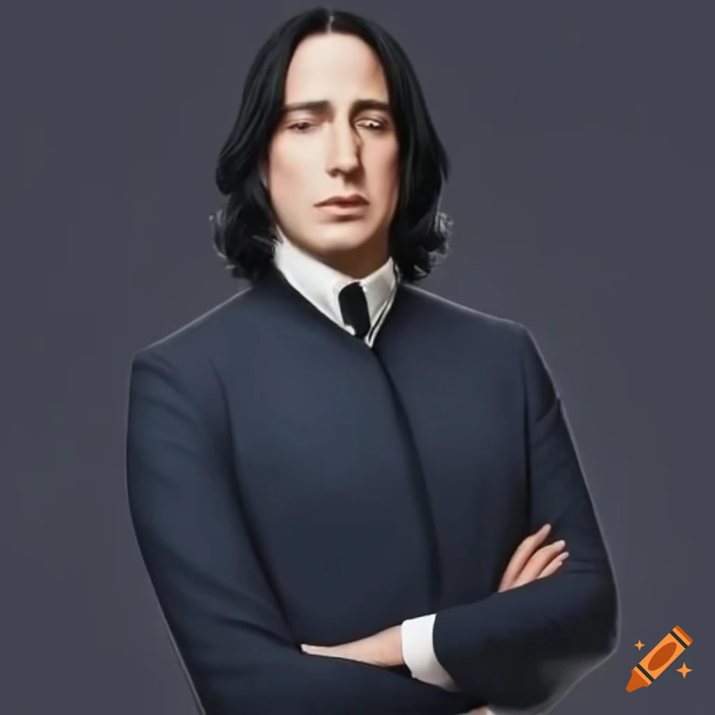 Realistic photo of young severus snape on Craiyon