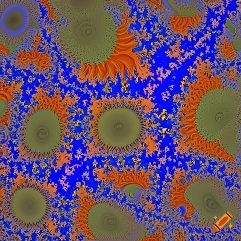 Coral-shaped mandelbrot fractal