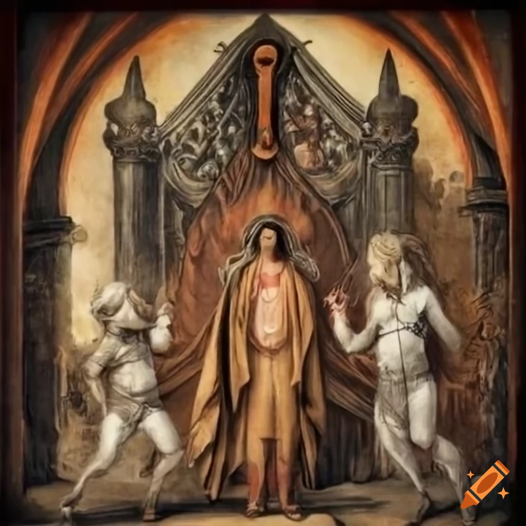 Surreal artwork of a trapped soul in a coffin on Craiyon