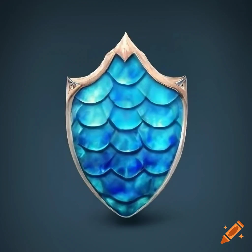 Blue dragon scales shield