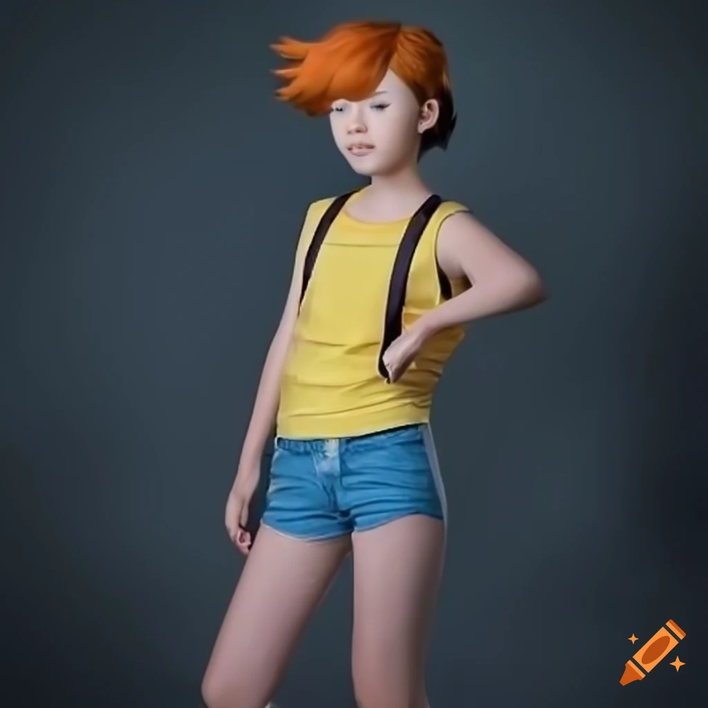Realistic depiction of misty from pokemon
