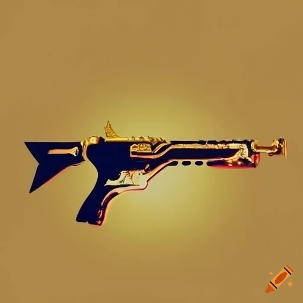 Golden gun logo design