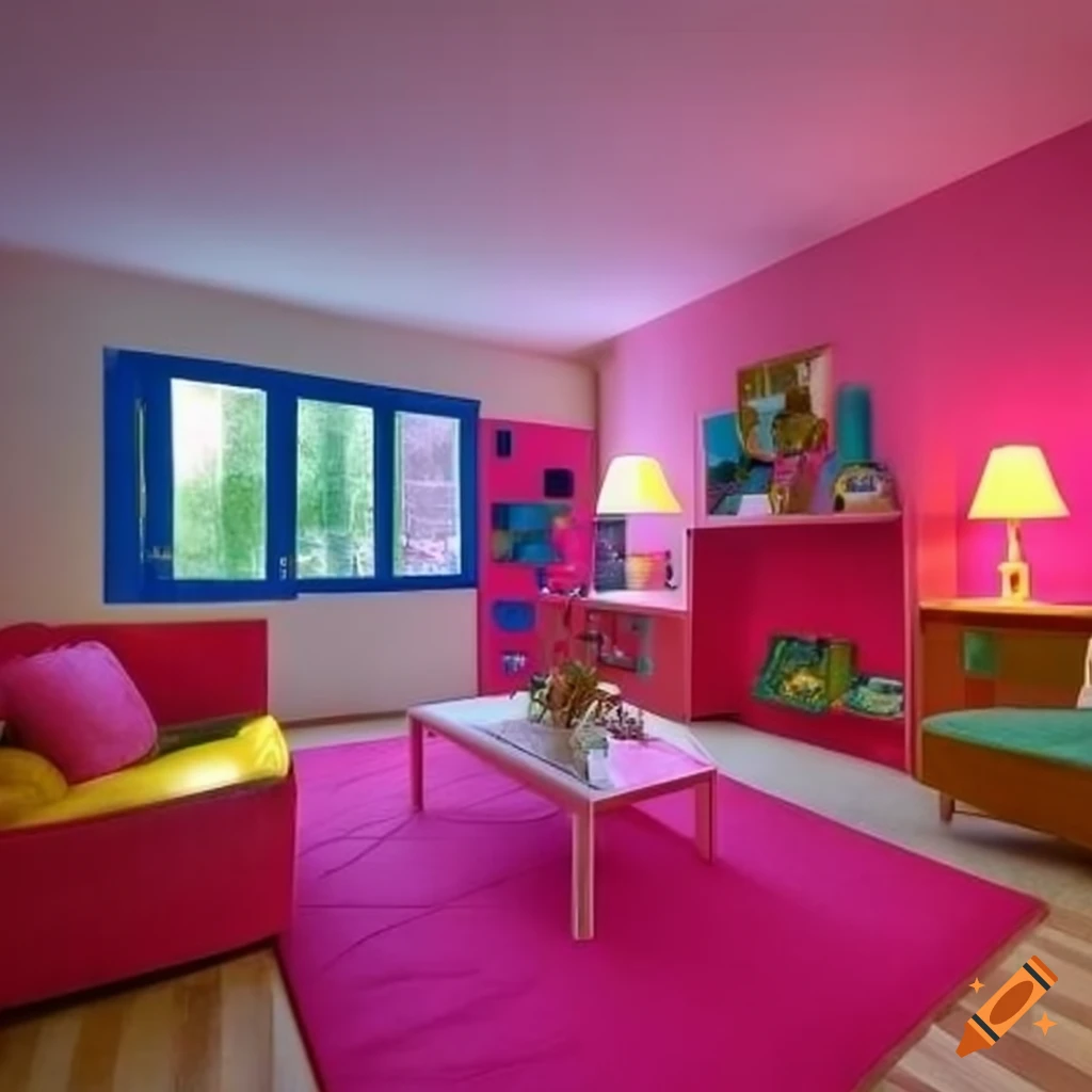 1980s Style Living Room | Baci Living Room