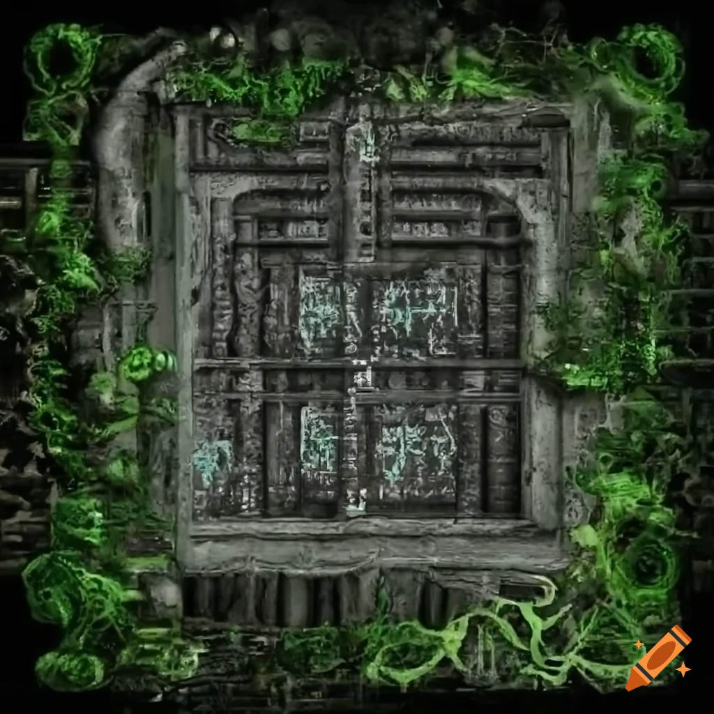 2d metroid game with alien creature in overgrown ruins on Craiyon