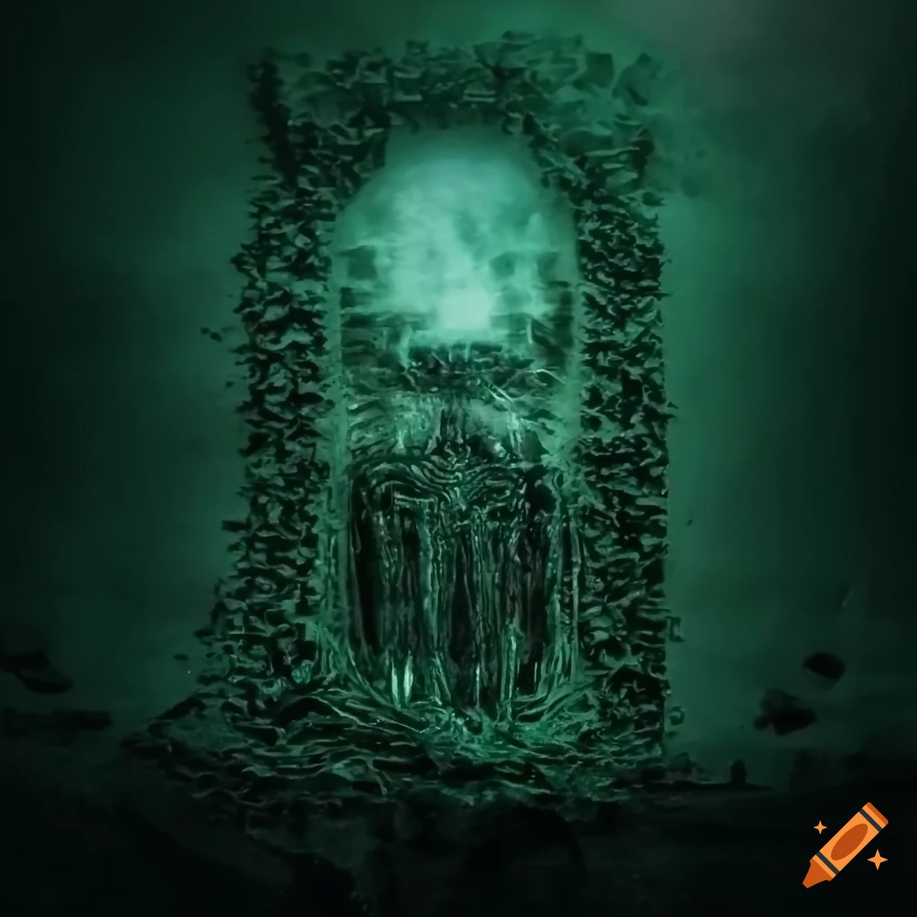Dark and eerie 2D game metroid-like alien creature on Craiyon