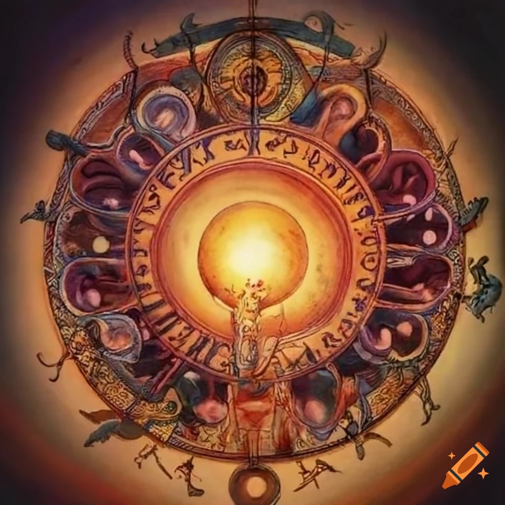 Symbolic representation of the eternal cycle of life