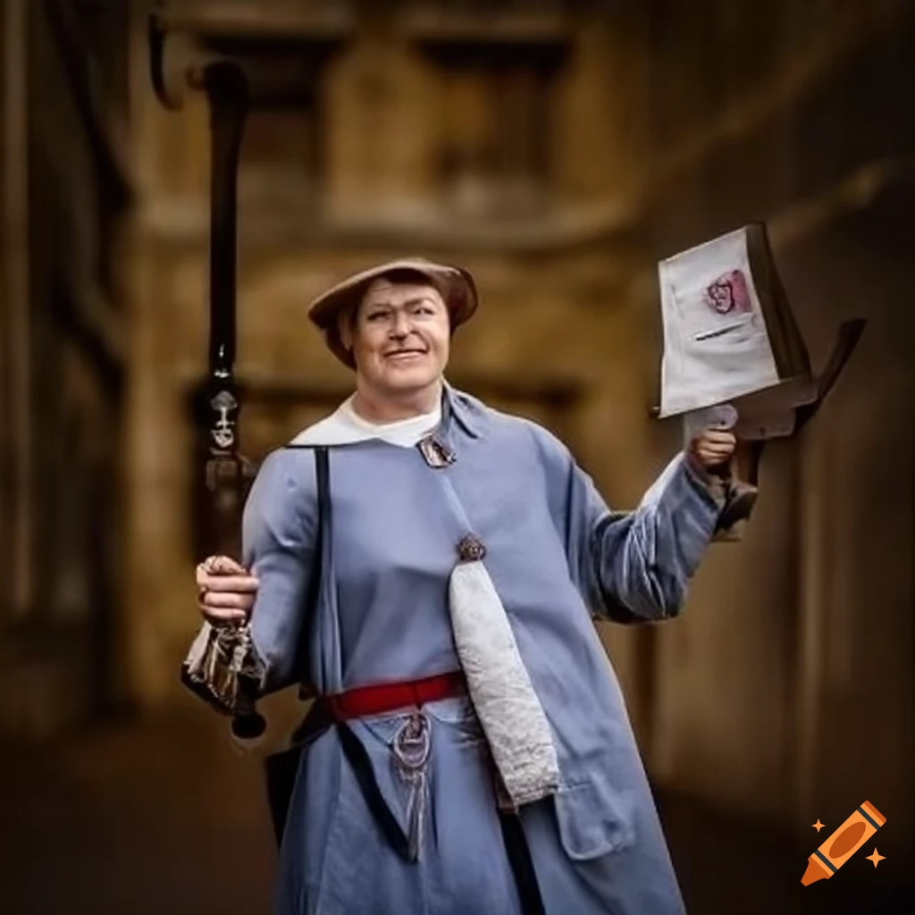 Middle ages mailman on Craiyon