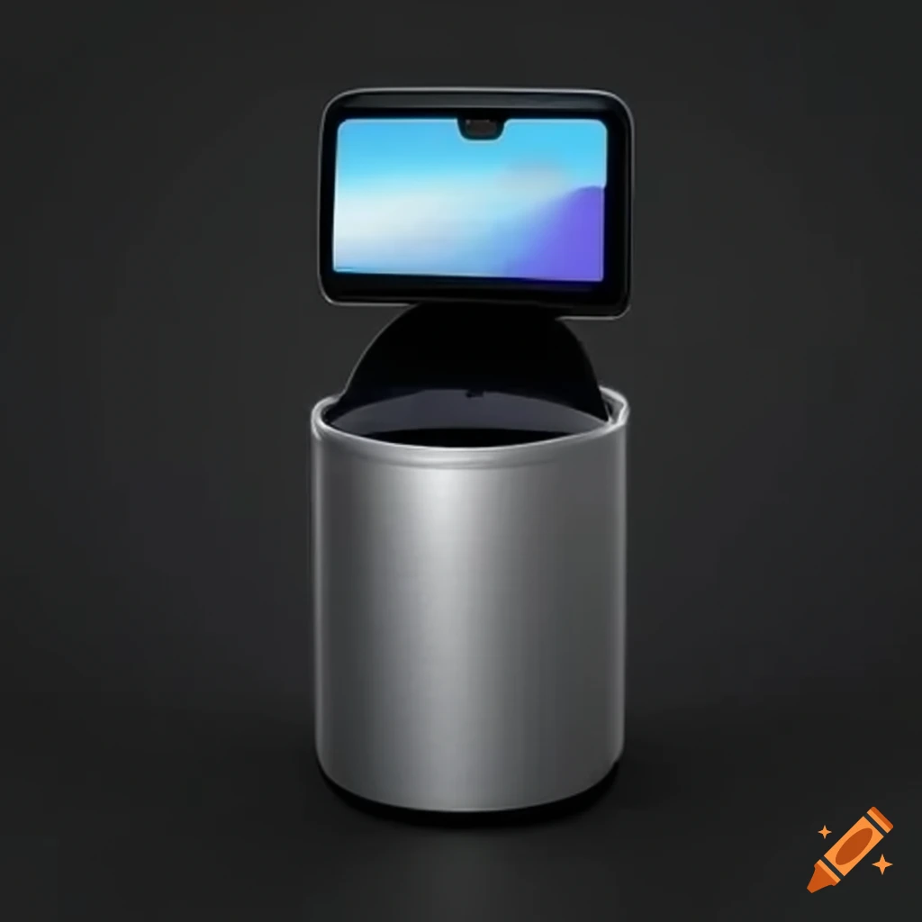 Apple's smart trash can with built-in screen