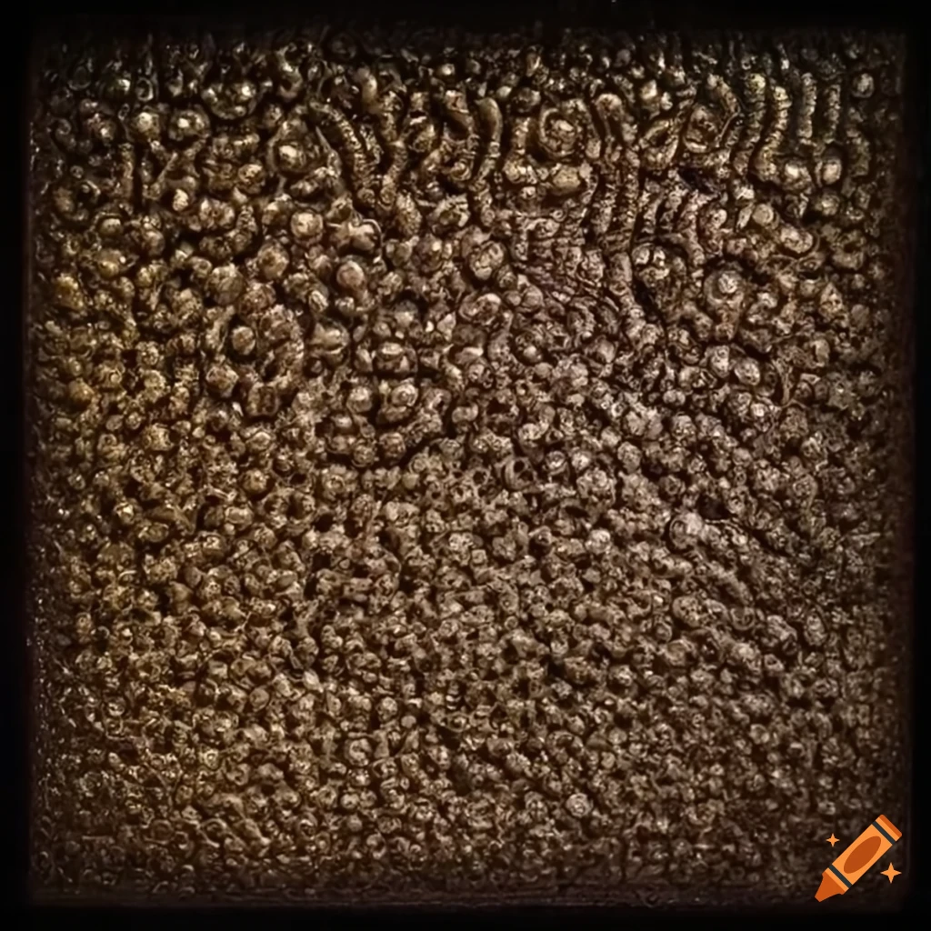 Creepy alien tiles in a 2d metroid game on Craiyon