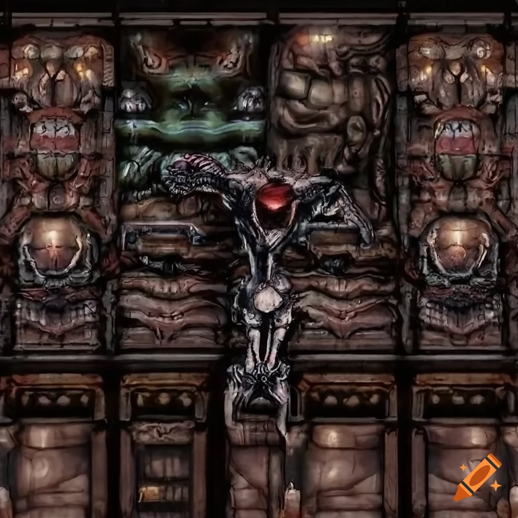 Alien creature in a 2d metroid game on Craiyon