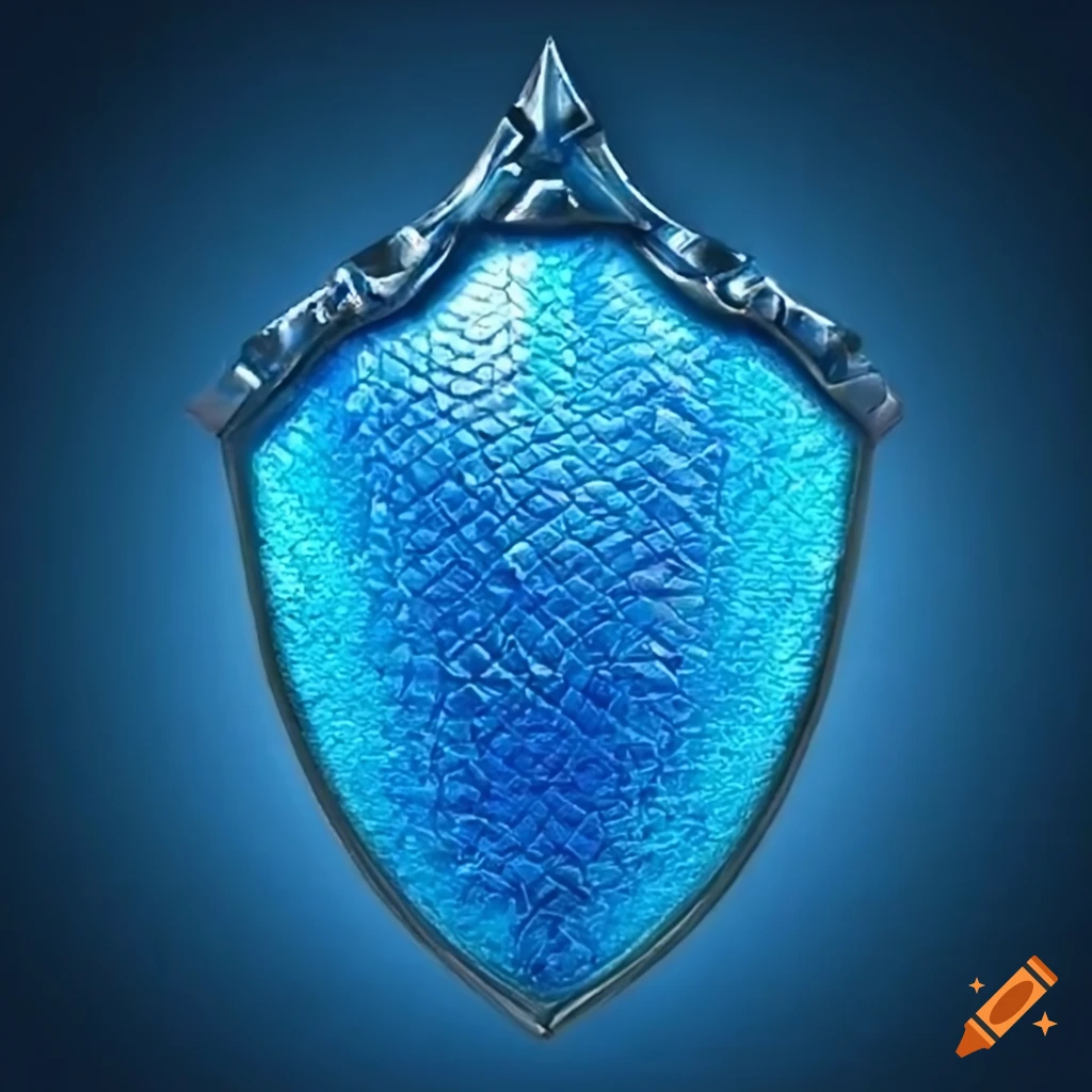 Artifact with blue dragon scales on Craiyon