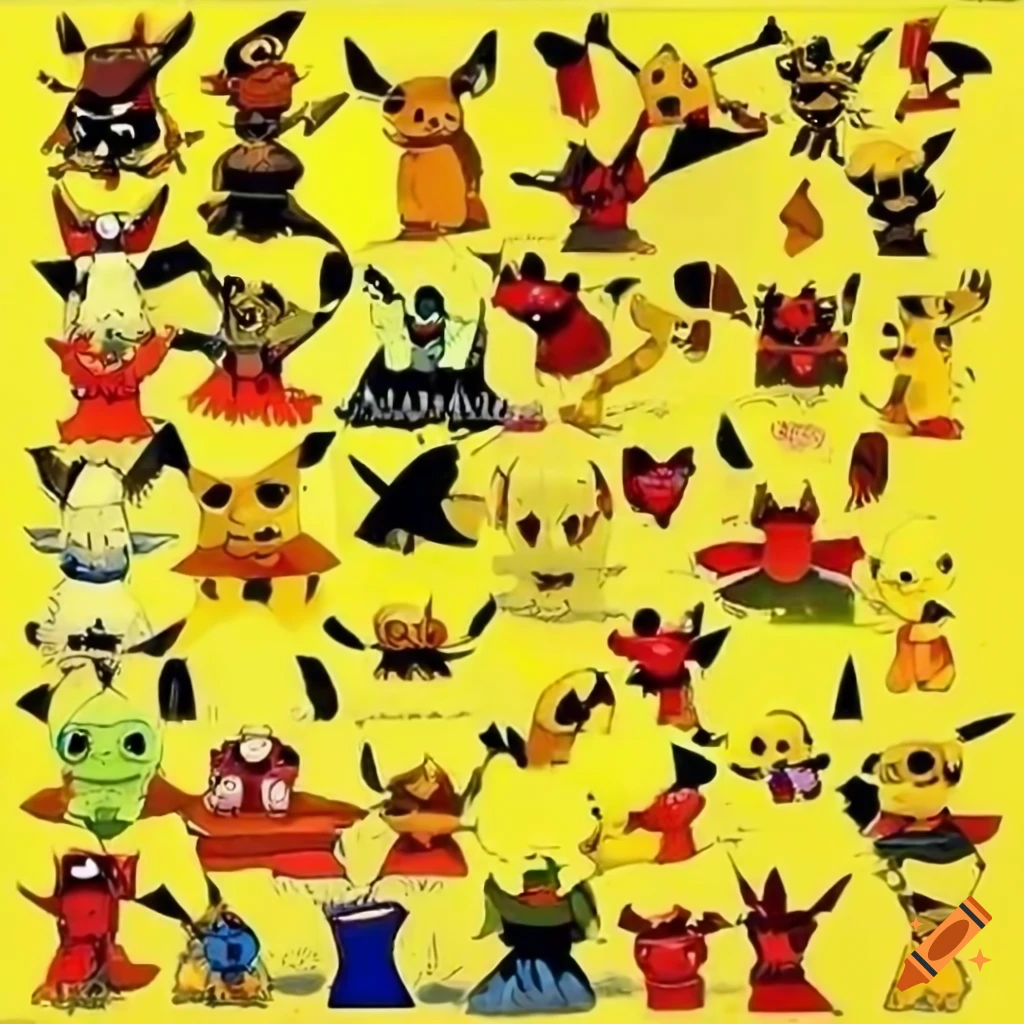 Pikachu character illustration on Craiyon